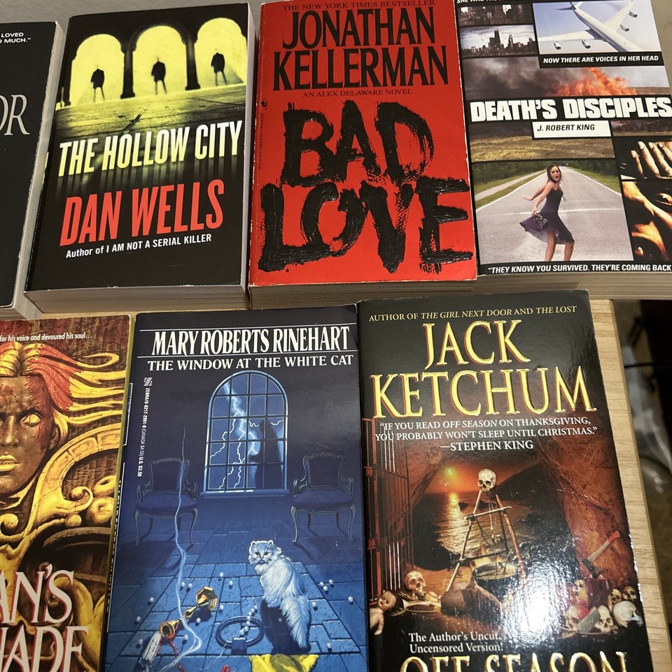 Horror Thriller Paperback Lot Vintage & Modern Authors 9 Books Ketchum ...