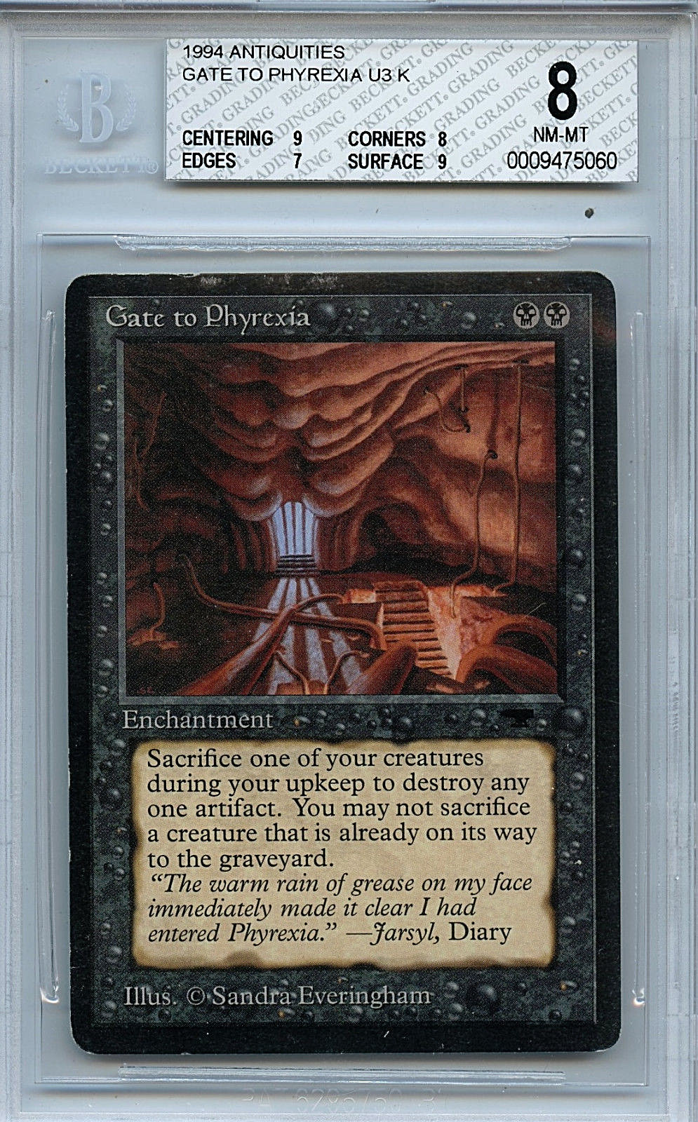 MTG Antiquities Gate of Phyrexia BGS 8.0 NM-MT Magic the Gathering WOTC ...