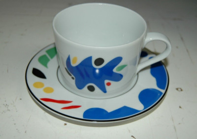 Block Spal Splash Antonio Mira Cup & Saucer Set Portugal Funky Coffee ...