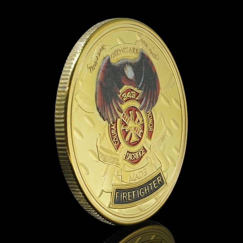 Firefighter Challenge Coin The Firefighter's Prayer Commemorative ...