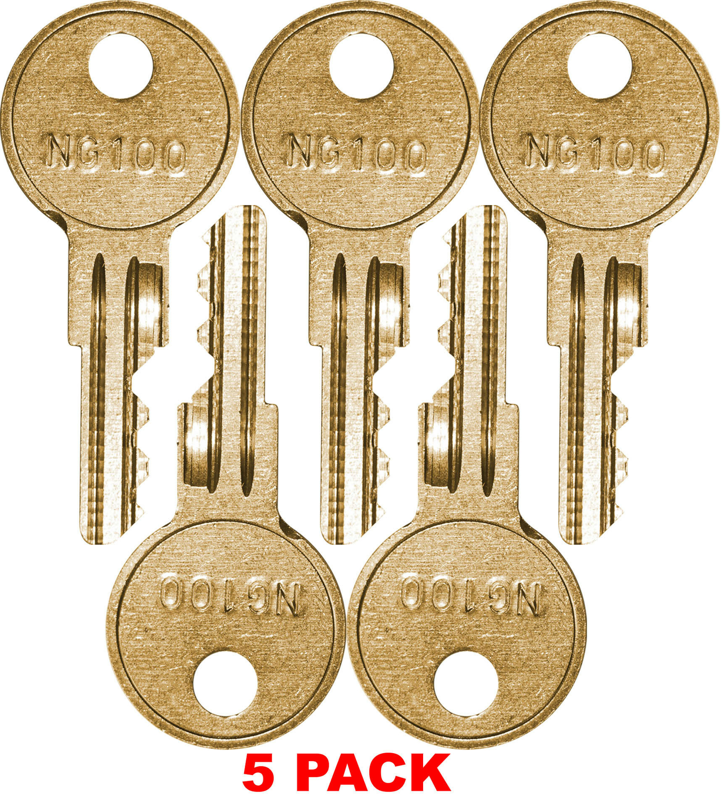 Fits (NG100) Broderson/Bart Mill/Terex Key *5 Pack* | eBay