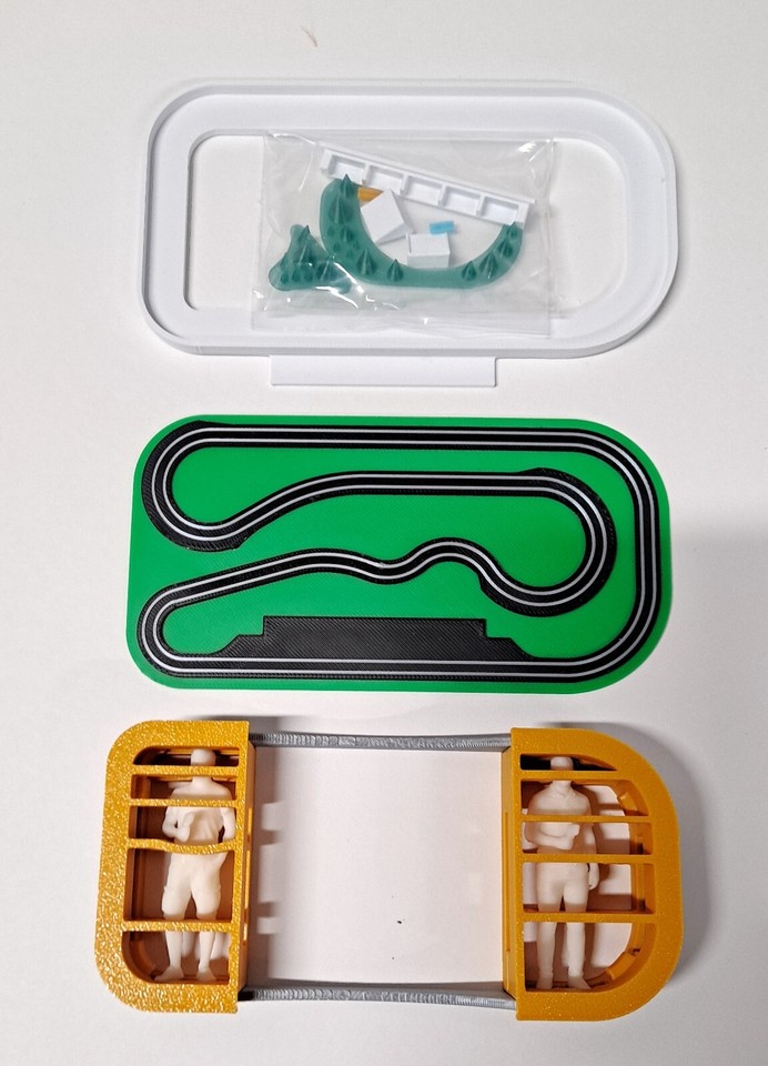 Miniature 1/32 Scale Slot Car Track - With Figures - Scalextric/Carrera ...