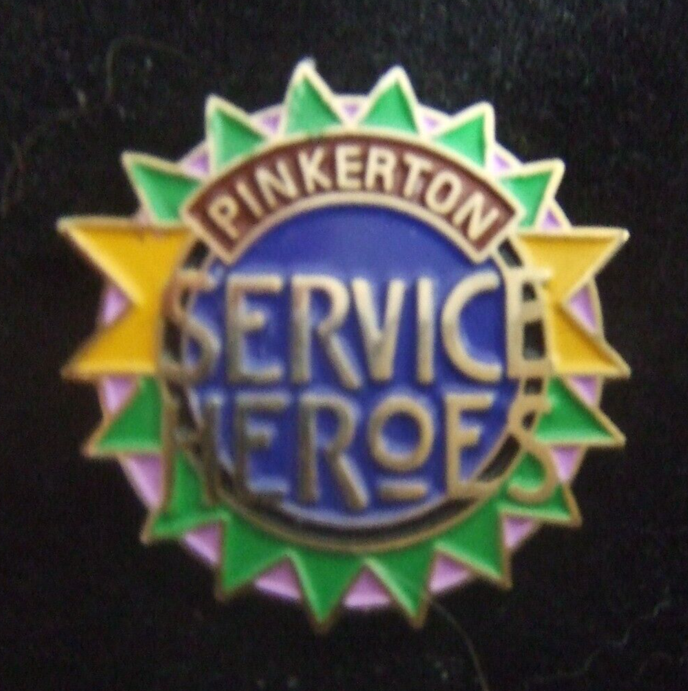 Pinkerton Service Hero Lapel Hat Jacket Pin | eBay