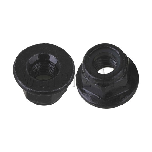 Black Nylon Insert Hex Lock Nut M6 x 0.35inch for Instrumentation Pack ...