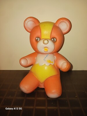 Vintage Plastic Squeaky Bear | eBay