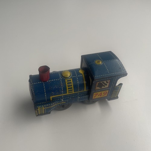 Vintage Tin Wind Up Toy Train Engine Locomotive Metal | eBay