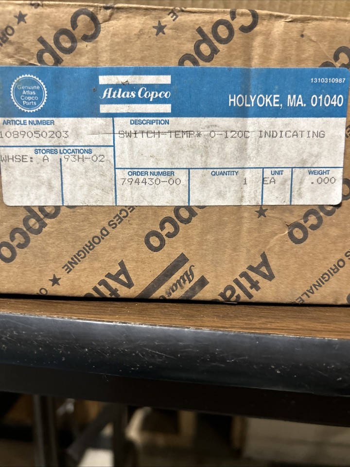 Juno 8501-21-60 Atlas Copco Temp Switch 0-120c Indicator Article No ...