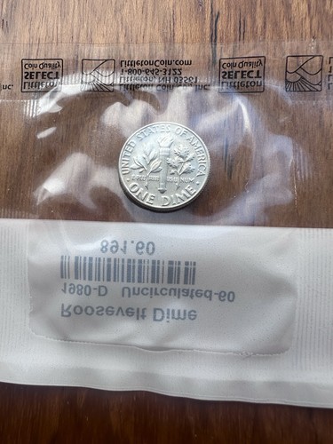 1980 D UNCIRCULATED ROOSEVELT DIME ~ NICKEL CLAD COPPER ~ 573 | eBay