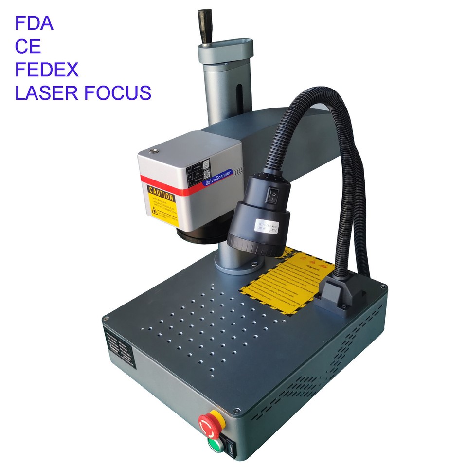 US MAX 50W Fiber Laser Metal Marking Cutting Machine EZCAD 2 Jewerly ...