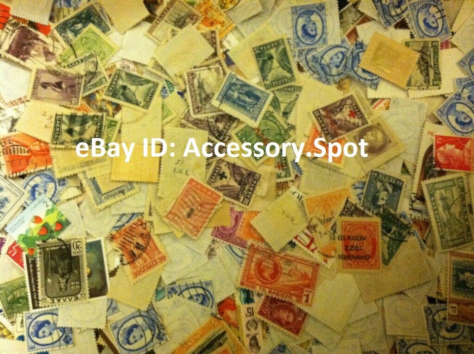 Used off Paper 1000 WW Stamps From huge HOARD BOX collection FREE ...