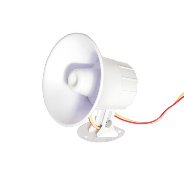 Security Alarm Siren Horn Trumpet Dual Tone 15 watt 115db Outdoor 8 OHM ...