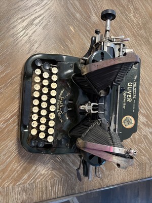Antique Oliver Typewriter No. 9 Printype Standard Batwing Vintage | eBay
