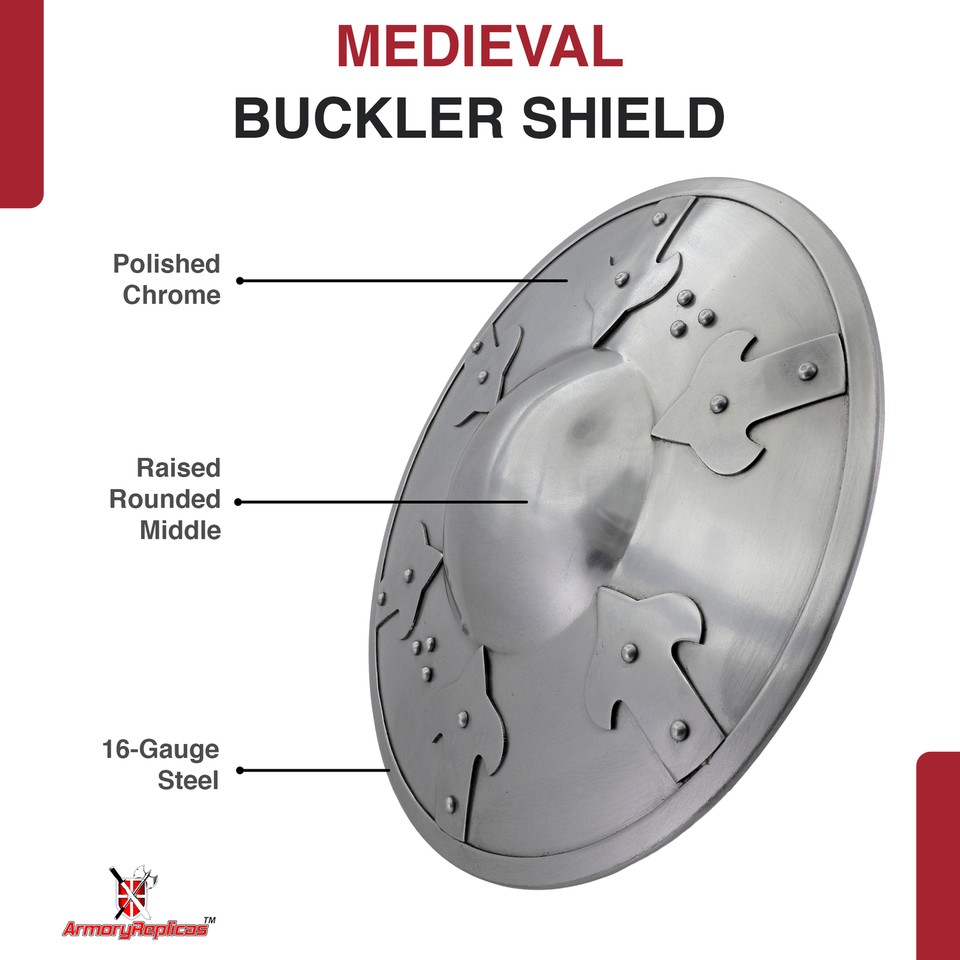 Armory Replicas Close Combat Talhofer Grand Master Buckler Metal Shield ...