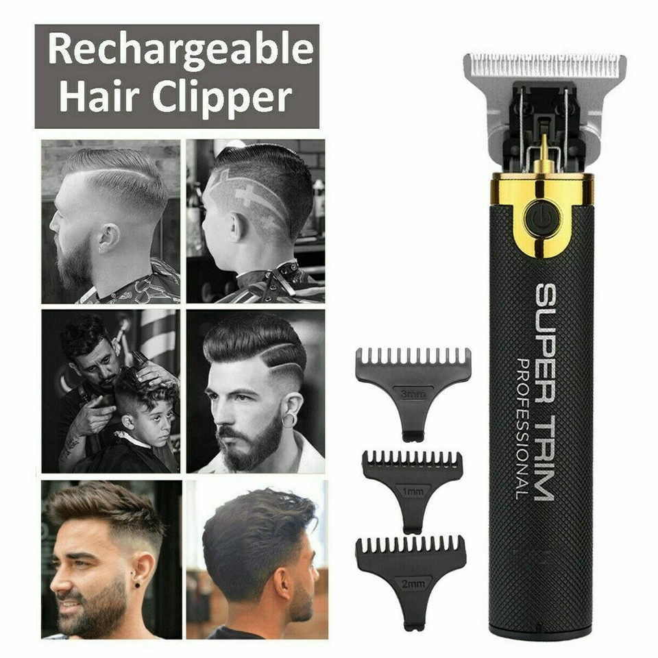 VGR V082 Professional Zero Gapped Hair Clipper Electric Trimmer USB ...