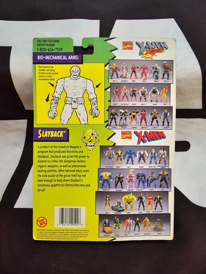 Slayback X-Men X-Force 1994 MARVEL COMICS Legends Toy Biz NEW #1 | eBay