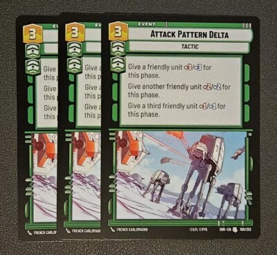 Star Wars Unlimited - Attack Pattern Delta - 106 (3× Playset) SOR (Near ...