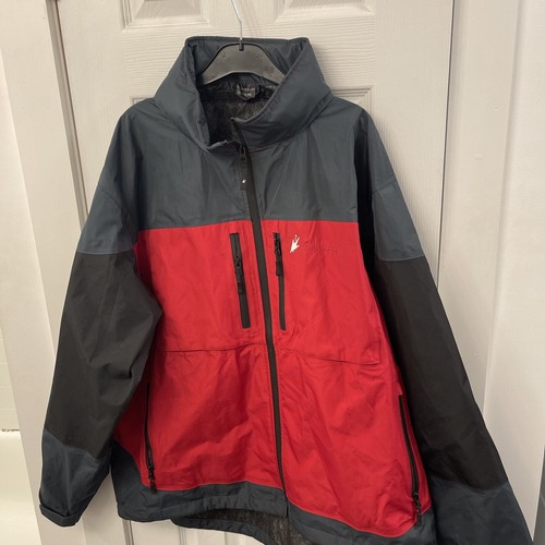 Frog Toggs Mens Rain Jacket Mens Red/Gray/Black XXL Toadz Anura Rain ...