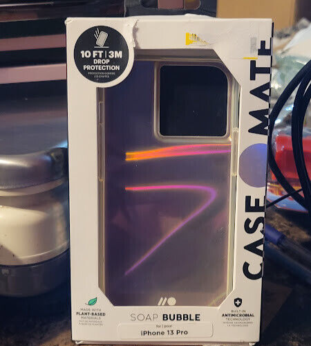 iPHONE 13 PRO SOAP BUBBLE CASE MATE SHINY PHONE CASE (NEW IN BOX) fast ...