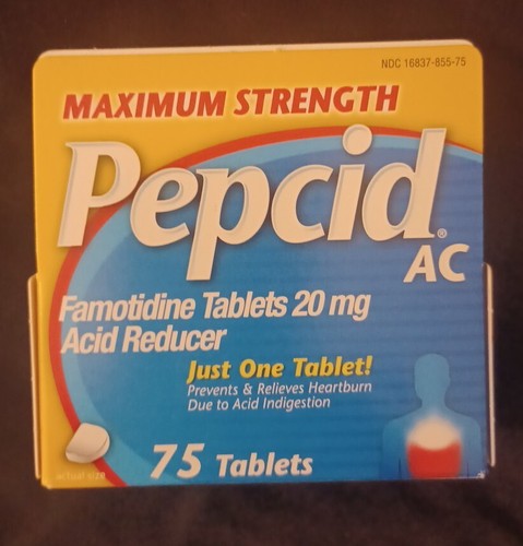 Pepcid AC - MAXIMUM STRENGTH - 75 CT- Acid Reducer- NEW/SEALED *SALE ...