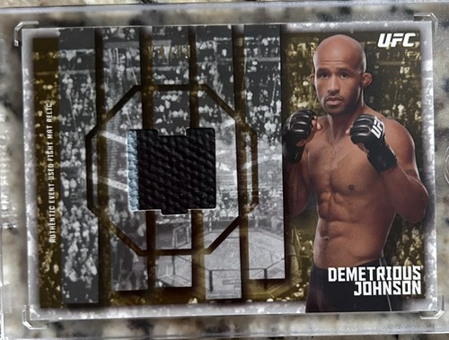 2015 tops UFC knockouts Demetrious Johnson fight Mat relic Gold /88 | eBay
