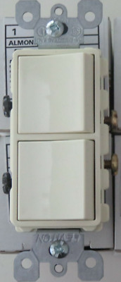 10 LEVITON DECORA COMB. 2 SINGLE POLE SWITCH 5634-A | eBay