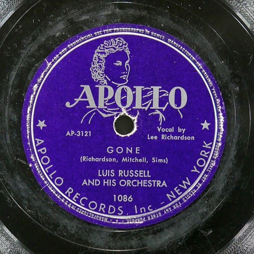 LUIS RUSSELL Gone / Luke The Spook APOLLO 1086 VG- 78 10" 1947 Vocal | eBay