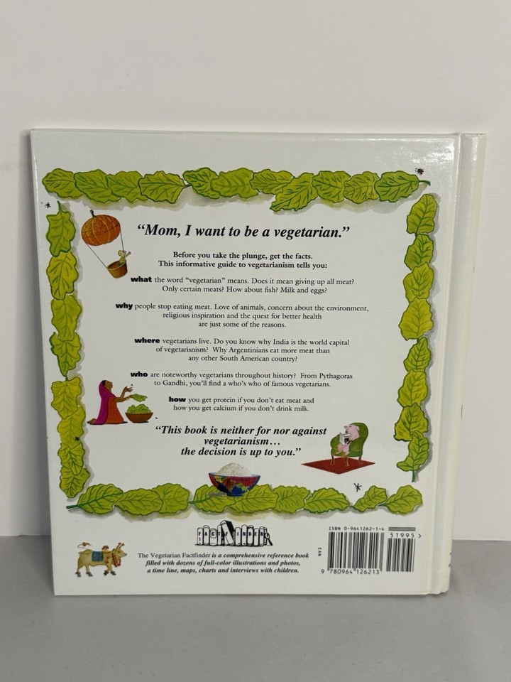 The Vegetarian FactfinderBook by Ellen Klavan First Printing 1996 | eBay