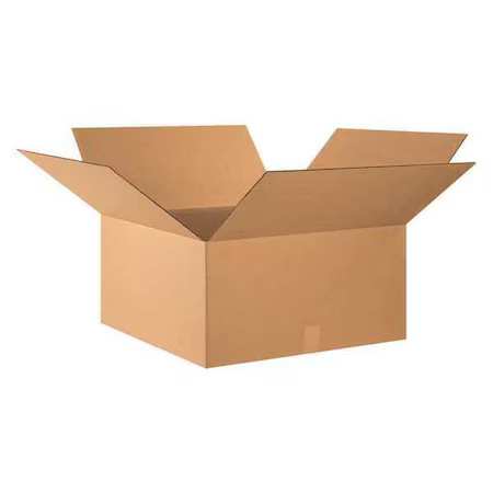 24 In X 24 In X 12 In Shipping Box, Kraft, Corrugate, Single Wall, 44 ...