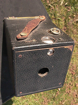 Ansco Box Camera 1894 patent 101 film 9x9cm sized prints wood build ...