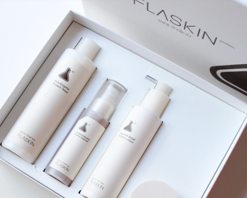 FLASKIN SKIN CARE KIT - TONER 250ml + SERUM 80ml + EMULSION 150ml ...
