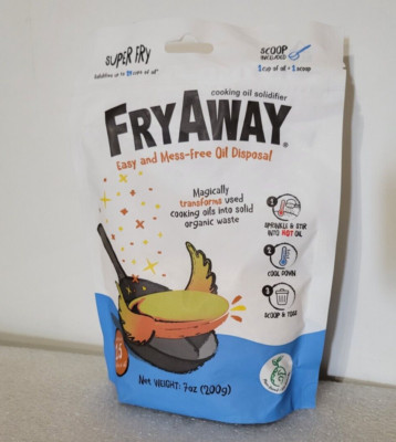 Super Fry "Fry Away" Cooking Oil Solidifier - 7 oz Package for Easy Oil ...