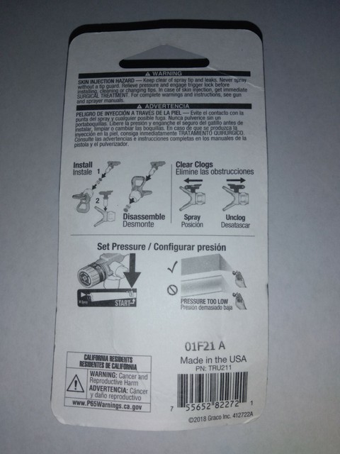 Graco Trueairless 211 Spray Tip TRU211 for sale online | eBay