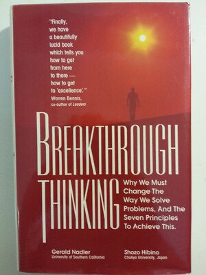 Breakthrough Thinking By Gerald Nadler Hardcover Book | eBay
