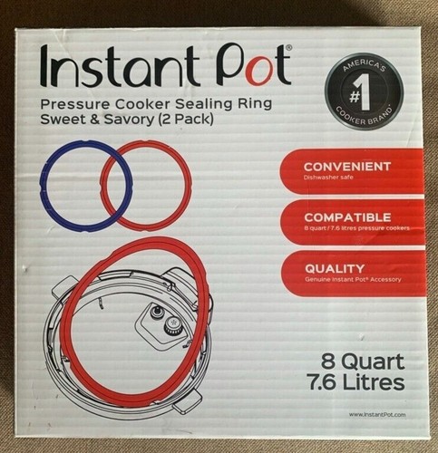 2 Genuine Instant Pot SEALING RINGS + SILICONE COVER 8QT. GREAT PACKAGE ...