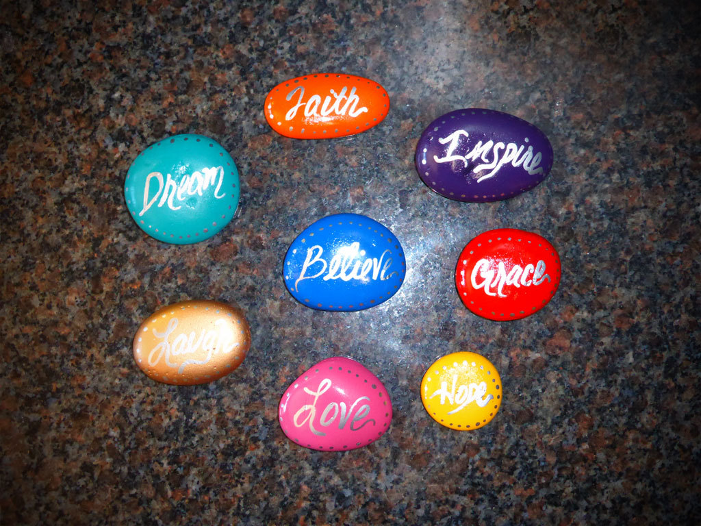 Inspirational Words On Rocks Some Inspirational Messages On Rocks