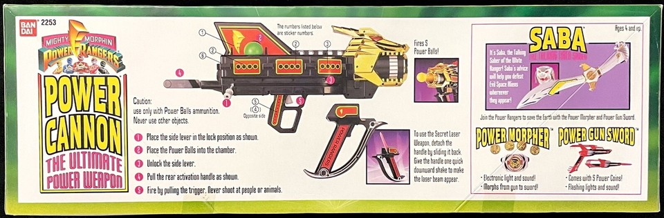 Mighty Morphin Power Rangers Power Cannon Ultimate Power Weapon ...