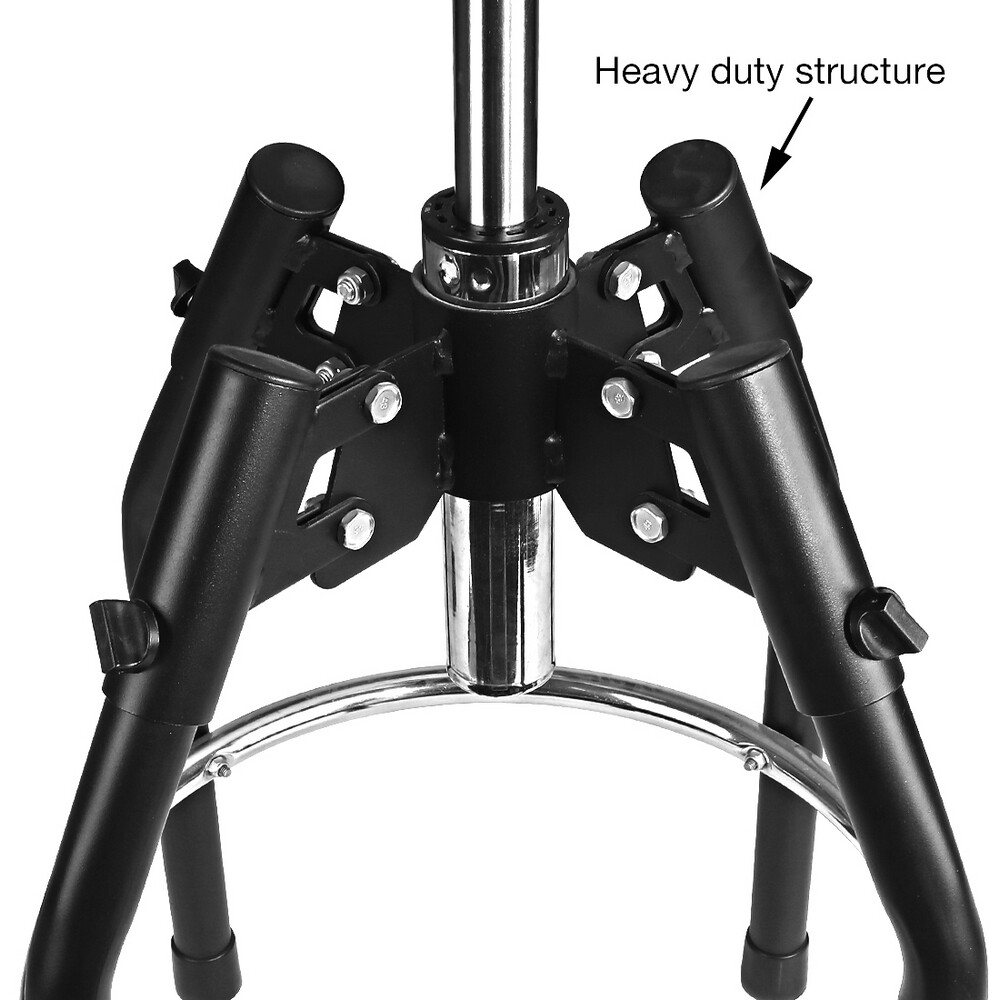 WORKPRO Heavy Duty Swivel Bar Stool Work Seat Hydraulic Shop Stool ...