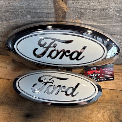 2023+ Ford F250 F350 F450 Superduty Custom Painted Front & Rear Emblem ...