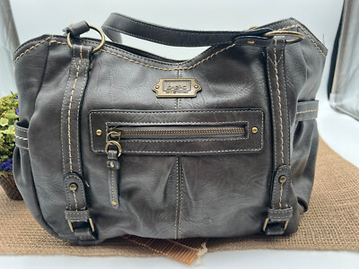 BOC Born Concepts Gray Satchel Shoulder Handbag - Lots of Room | eBay