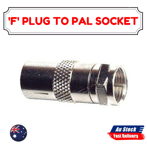 'F' PLUG TO PAL SOCKET ADAPTOR | eBay