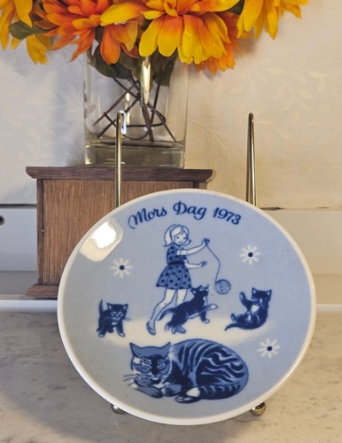 Mars Dag 1973 Mother's Day Plate First Issue Limited Edition Series, 5 ...