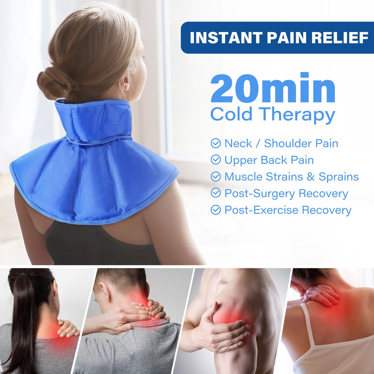 Soft Ice Packs Everlasting Ice RX Reusable Gel Ice Pack, Hot And Cold ...
