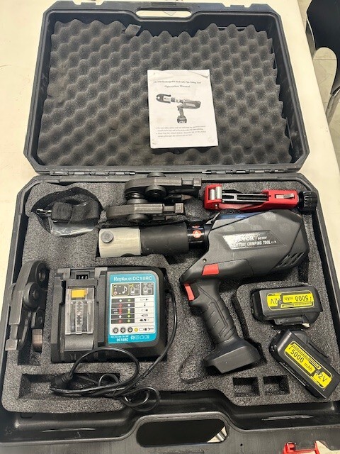 VEVOR Propress Kit 12V Tools Propress with 1/2" 3/4" 1" Clamping Jaws ...