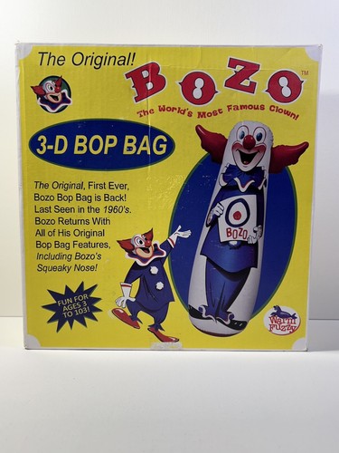 The Original! BOZO The Clown 46" Tall 3-D Bop Bag - New in Box ...