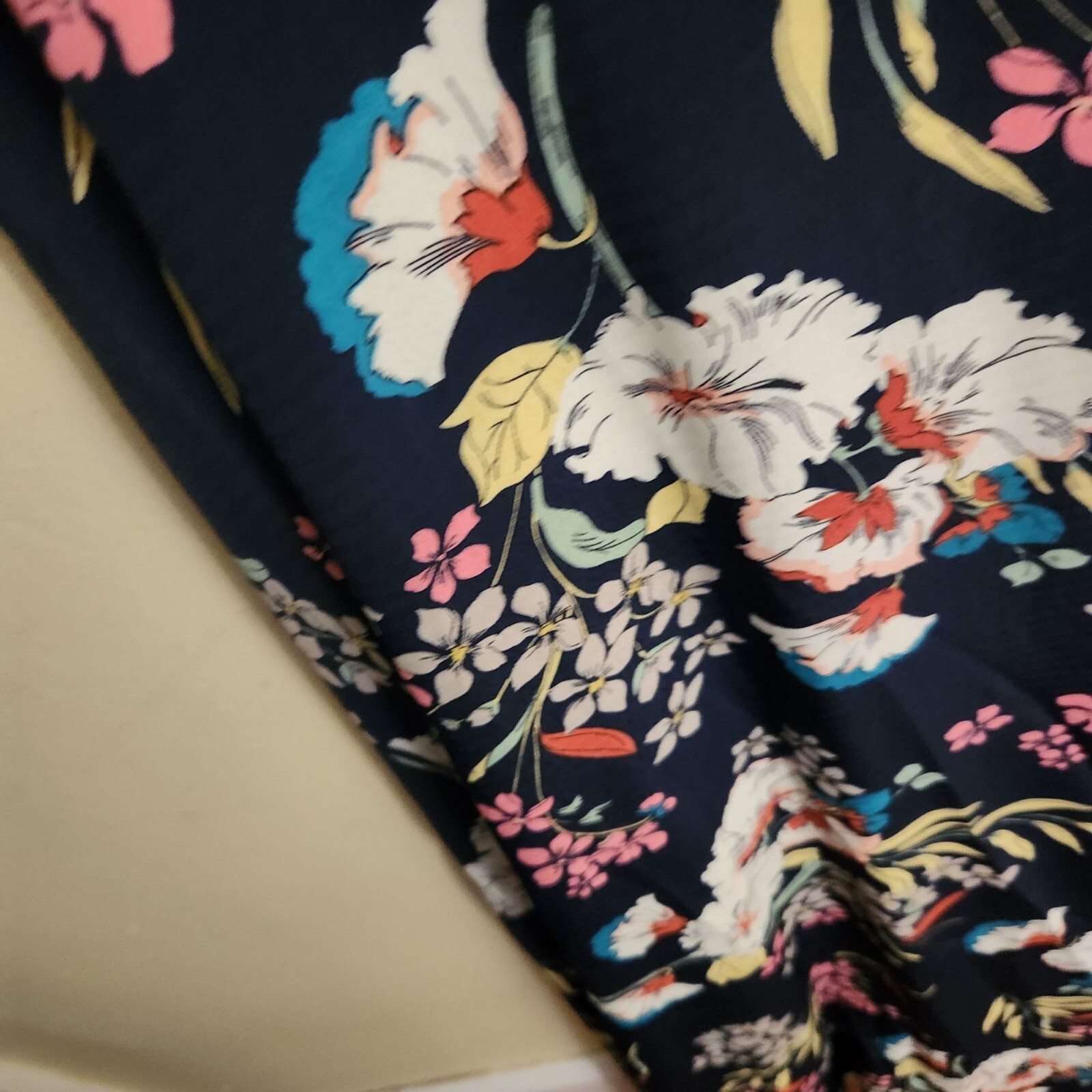 Emmer & Oat Navy Floral Sleeveless Maxi Wrap Dress Size M | eBay