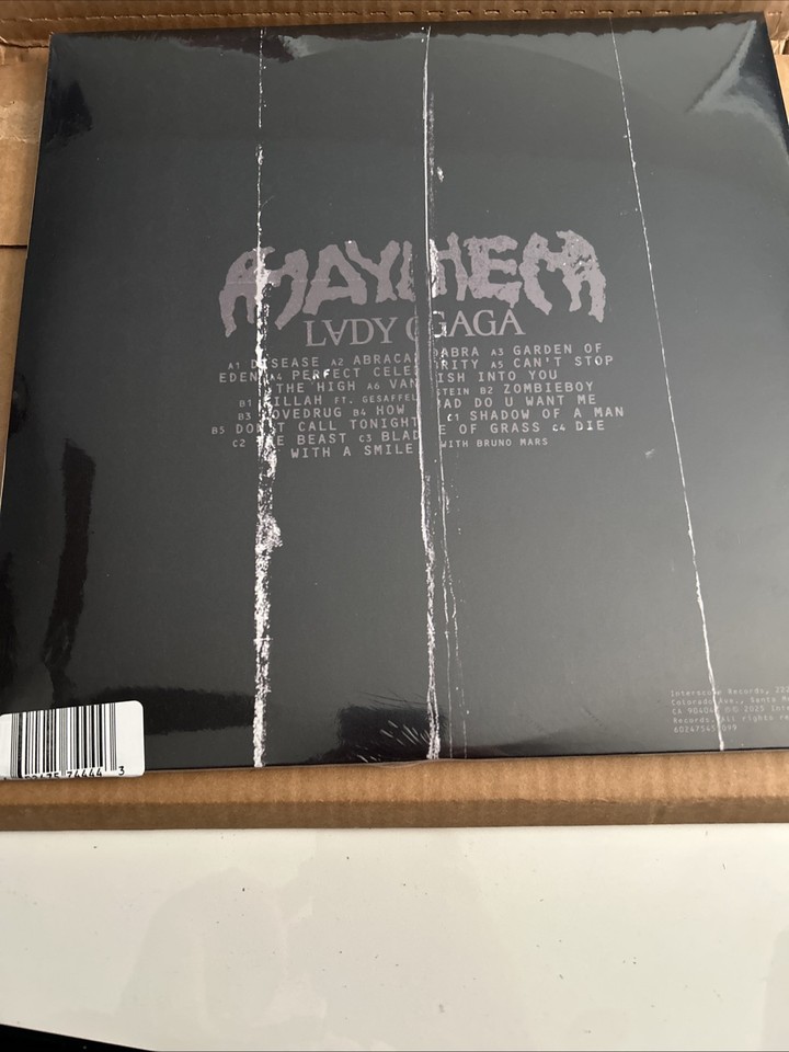 Lady Gaga MAYHEM Store Exclusive 180g Black Vinyl (Signed) IN HAND FAST ...
