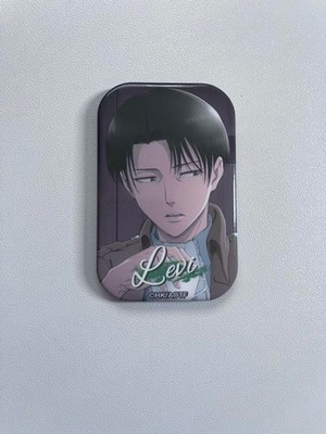 Attack on Titan Levi Ackerman Rectangle Can Badge Pin Merch | eBay