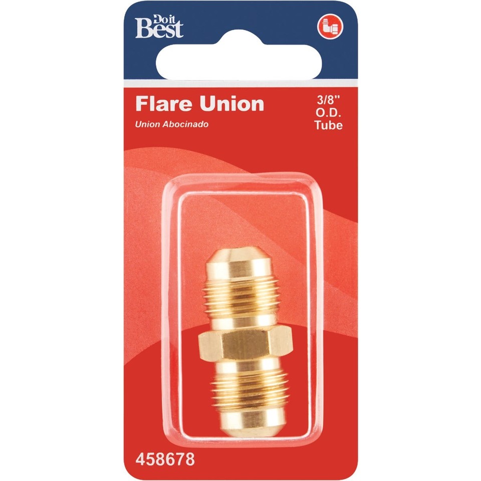 Do it 3/8 In. Brass Low Lead Flare Union 458678 SIM Supply, Inc. 458678 ...