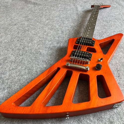 New Firebird hollowed out electric guitar, cool orange body, free air ...