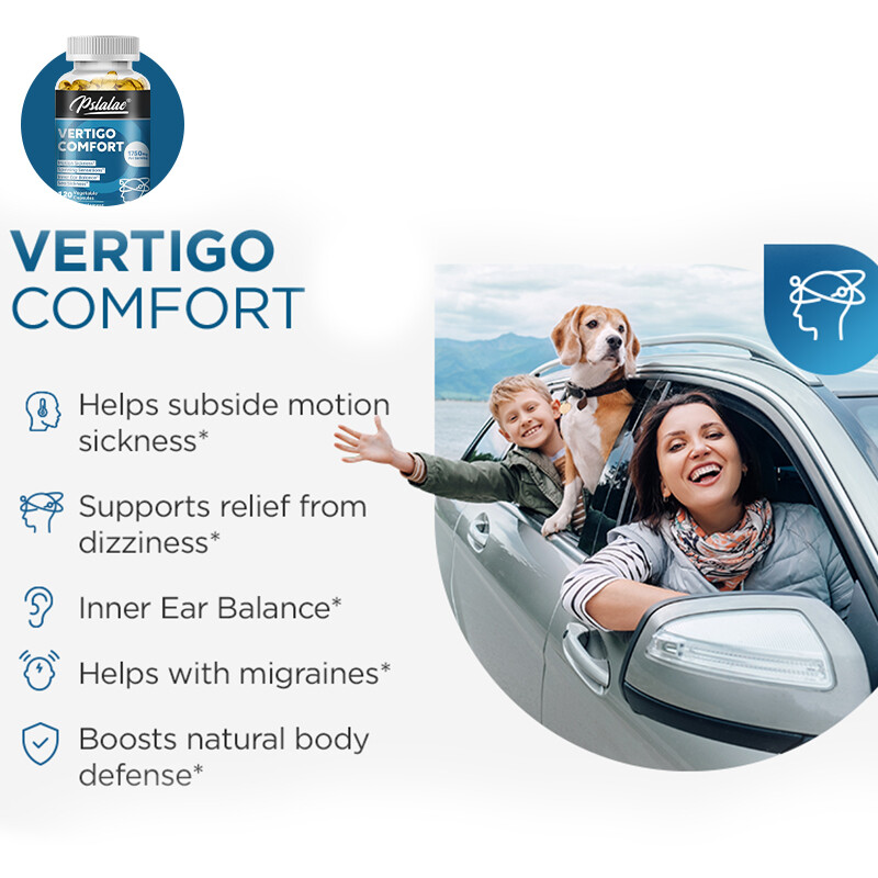 Vertigo Comfort Capsules 1750mg - Dizziness Relief Supplements, Body ...